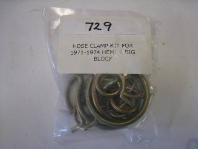 Radiator/Heater Hose Clamp Pkg.-71-74 Hemi/Big Block, 7 COOLING ...